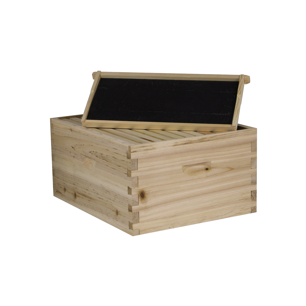 10 Frame Deep Brood Box w/ Dovetail Joints (Assembled w/ Frames and Fo ...