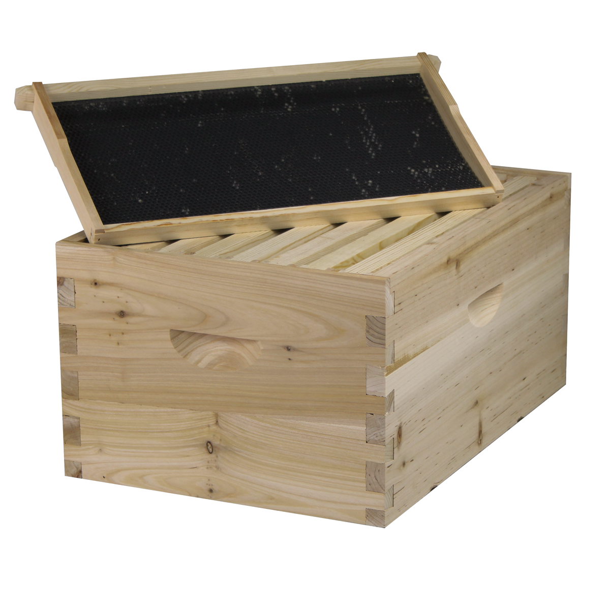 NuBee 8 Frame Full Bee Hive - 2 Deep Brood Boxes & 3 Medium Bee Boxes ...