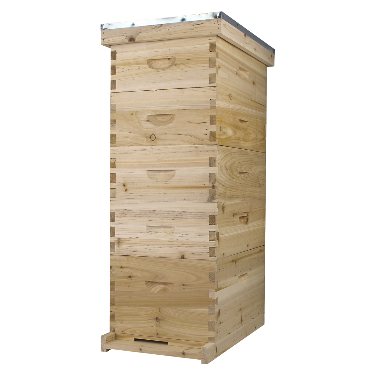 NuBee 8 Frame Full Bee Hive - 1 Deep Brood Box & 4 Medium Bee Boxes ...